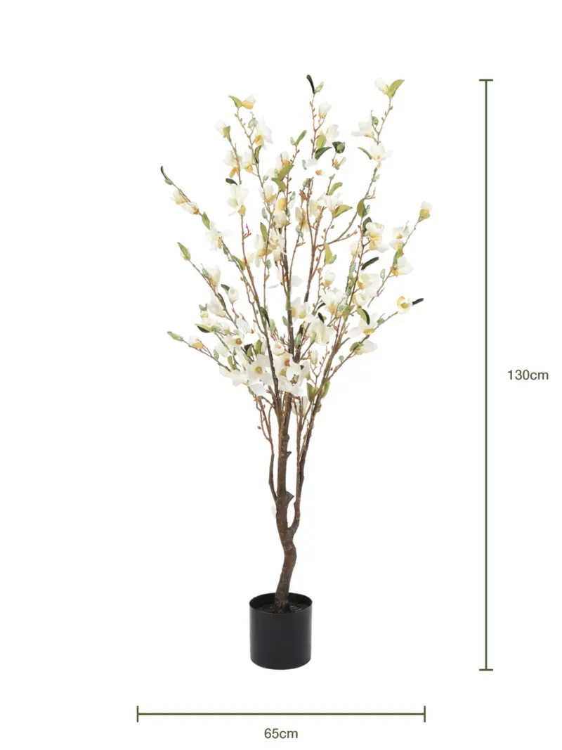 Kunstmagnolia Boompje Flora 130cm - Kunstpalm.nl